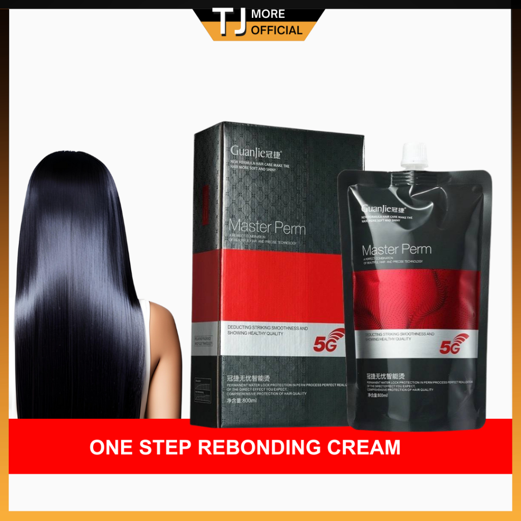 GUANJIE ONE STEP Rebonding Cream Straightening Hair Relaxing Treatment ...