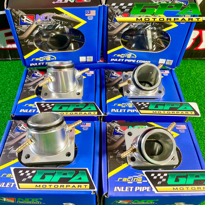 NLK PERFORMANCE RACING INTAKE PIPE CNC OVAL CHROME LC135 V1-V7 30MM ...