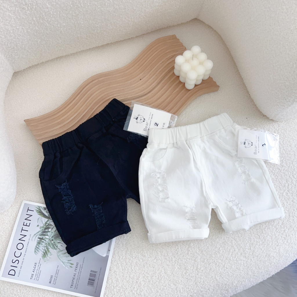 [Slim Fit] 7-18kg Baby Kids Boy Girl Unisex Stretchable 1/2 Short Pant ...