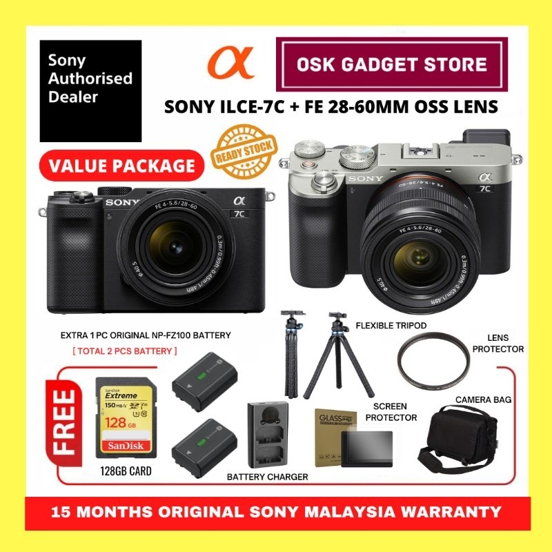 Sony Alpha A7C ILCE-7C Full Frame 24MP 4K UHD Mirrorless Camera | With Free Gifts | 1 Year Sony ...