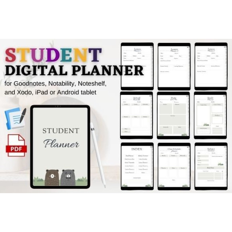 MINIMALIST STUDENT DIGITAL PLANNER for Goodnotes / Ipad | Shopee Malaysia