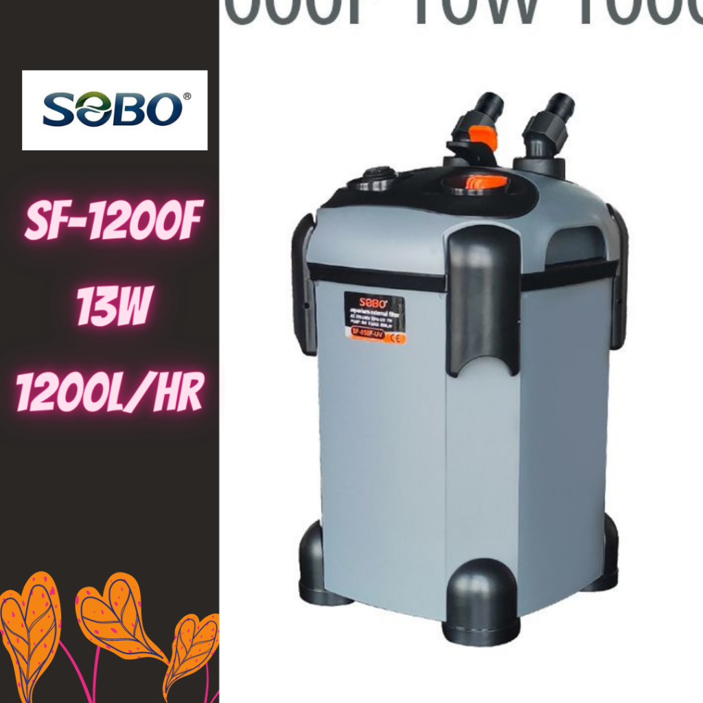 Sobo External Canister Filter UV SF-650F,SF-850F, SF-1000F ,SF-1200F, SF-1500F dophin aquarium ...