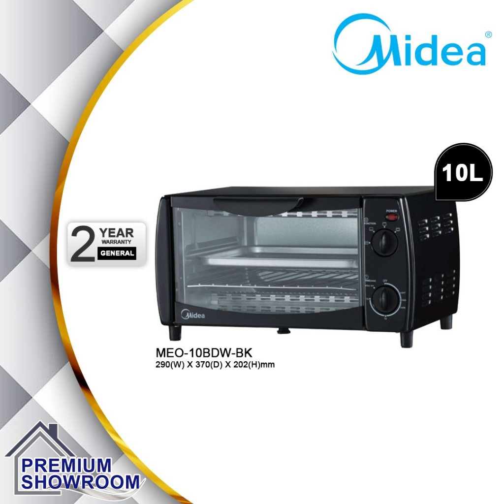 Midea MEO-10BDW-BK 10L Electric Oven Toaster | Shopee Malaysia