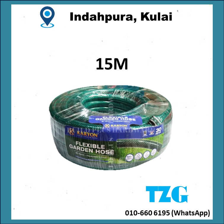 Karyon 15M Double Layer Water Pipe Garden Hose PVC Hos Getah 15 Meter ...