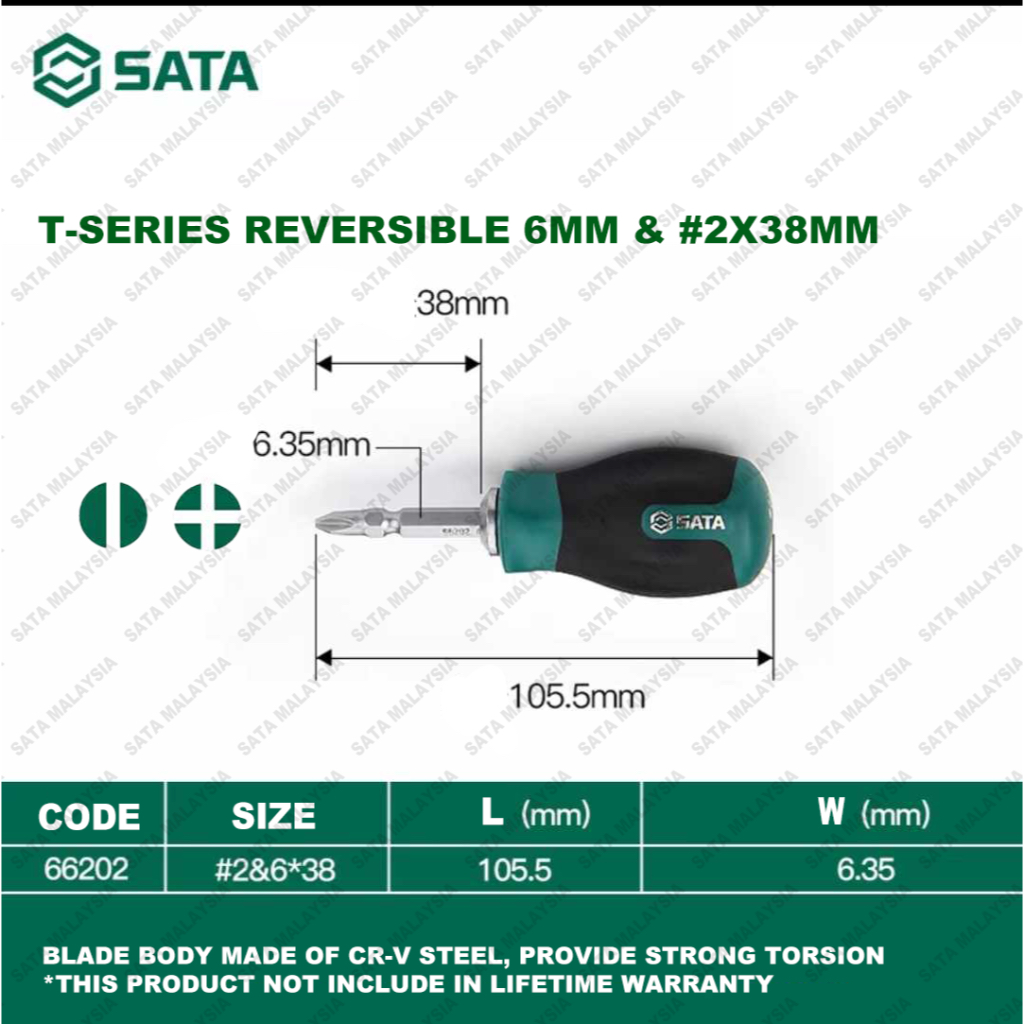 SATA A & T-Series Mini Size Screwdriver Philips Screwdriver Slotted ...