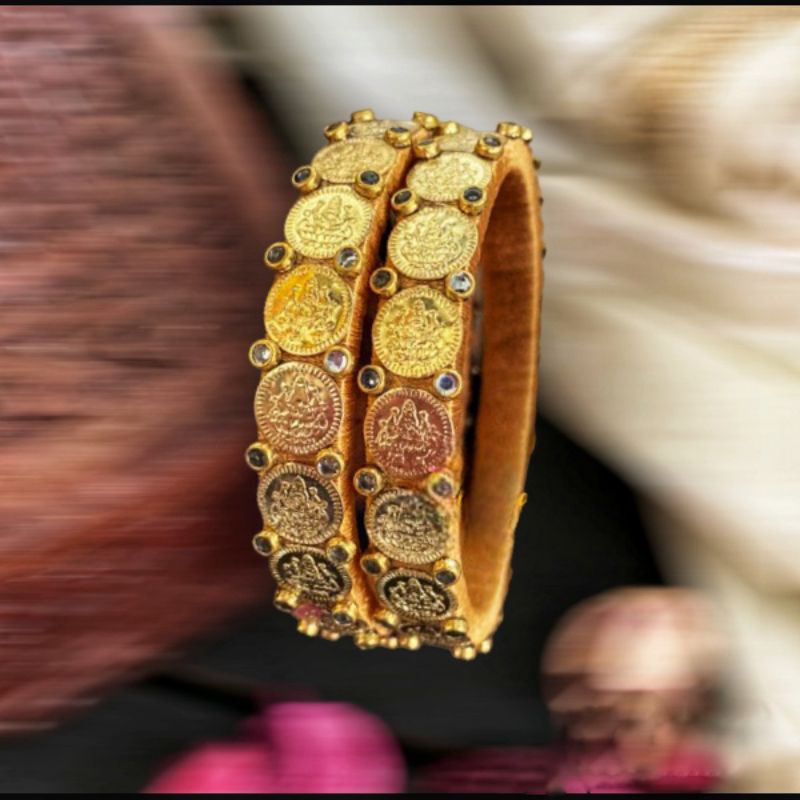 Handmade Traditional Lakshmi Coin Bangles Valayal | Shopee Malaysia
