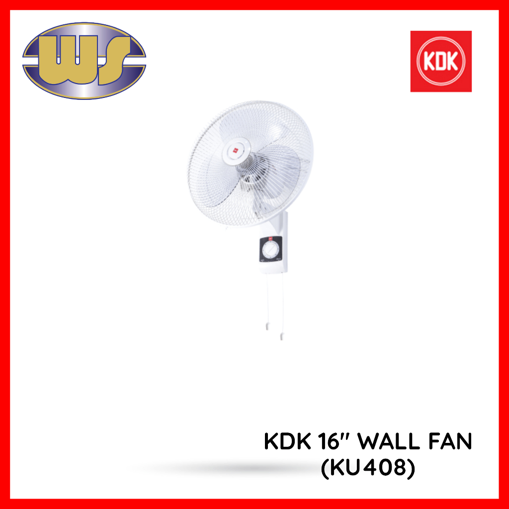 KU408 KDK WALL FAN WITH PULL CORD | Shopee Malaysia