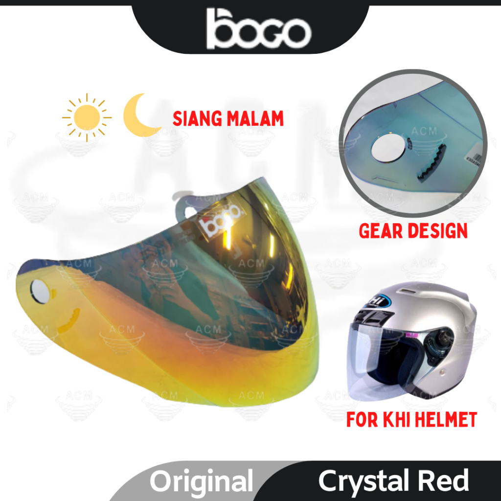 BOGO Visor 3 Button BG05 BG25 BO GO Bikko helmet SGV MS88 MAGNUM ARC Swan Clear Tinted Dark Grey ...