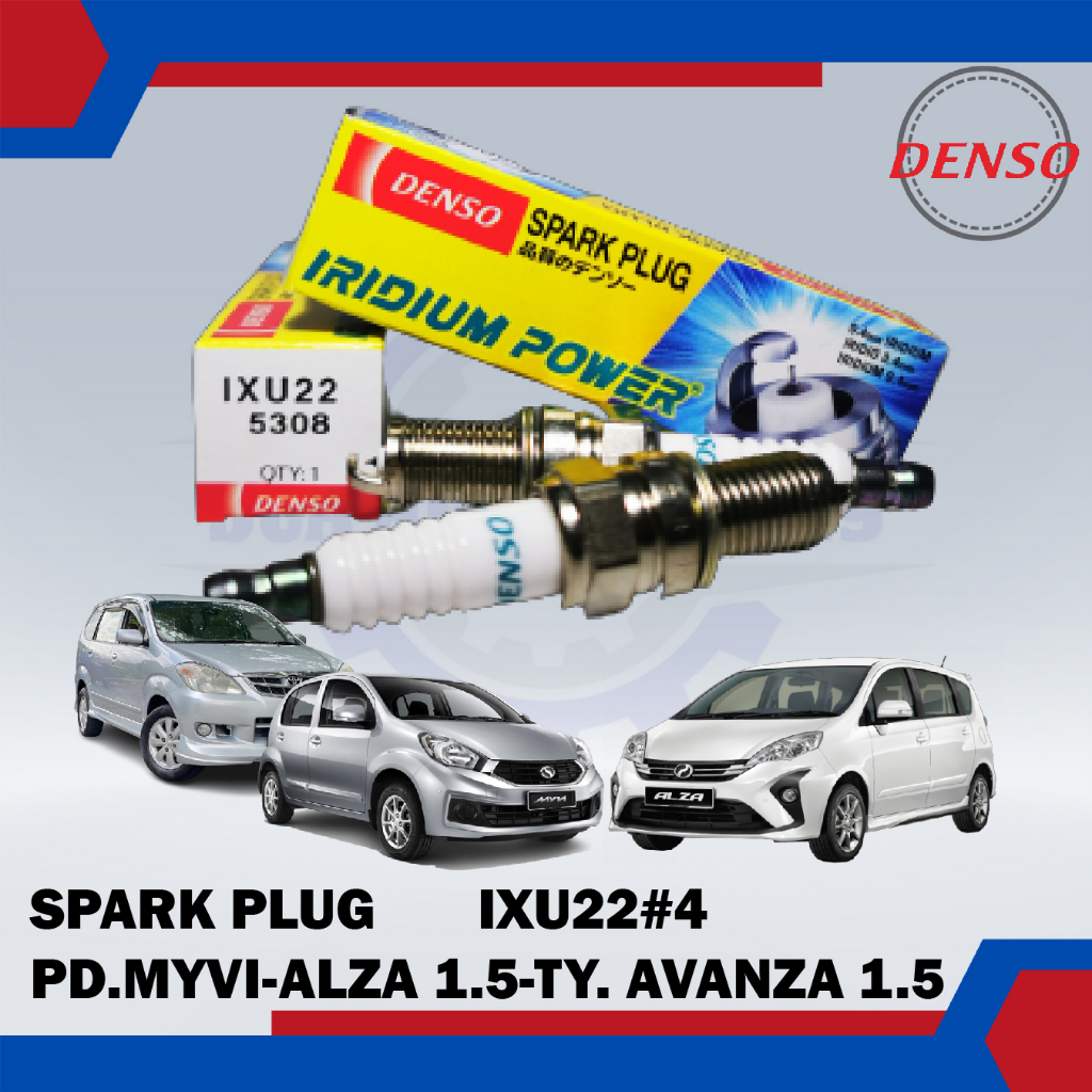 Perodua Myvi - Alza - Toyota Avanza - Rush Spark Plug - Denso - IXU22#4 ...