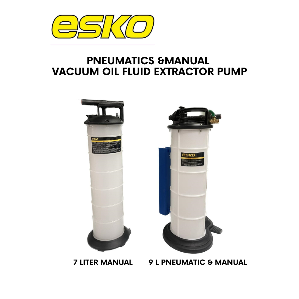 7L / 9L Engine Oil Fuel Extractor Pump Manual Suction Vacuum Petrol Fluid Transfer Tank Fluid ...