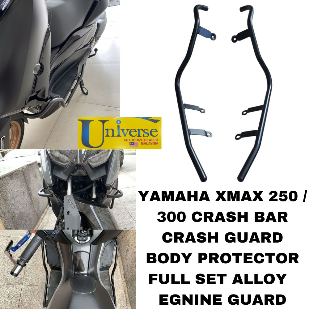 YAMAHA XMAX 250 / 300 CRASH BAR CRASH GUARD BODY PROTECTOR FULL SET ...
