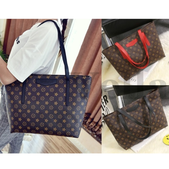 VELLA Vintage Beg Tangan Besar Shopping Tote Waterproof Beg Tangan ...