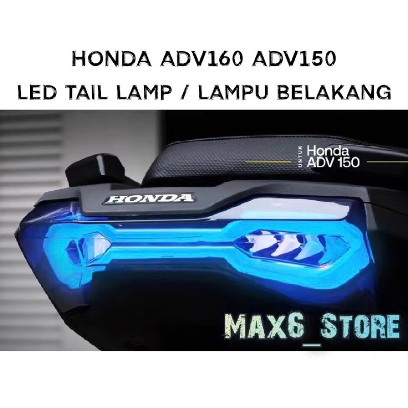 HONDA ADV 160 150 LED TAIL LAMP RAINBOW COLOR CHANGING LAMPU BELAKANG ...