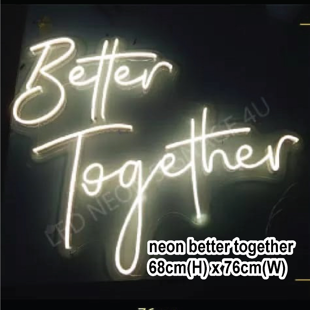 LED NEON (BURGER / SHISHA / BETTER TOGETHER / Open ) | Shopee Malaysia