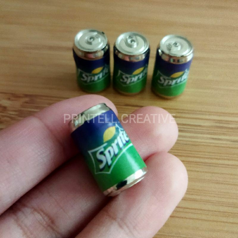 Toy Miniature Soda Can Sprite 1:12 / Miniature Dollhouse Soda Can ...