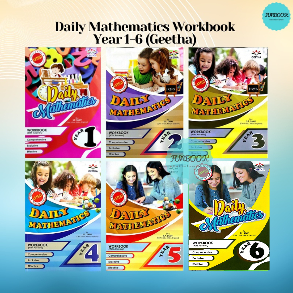 [FUNBOOK] Daily Mathematics Workbook Year 1 2 3 4 5 6 (Geetha) | Shopee ...
