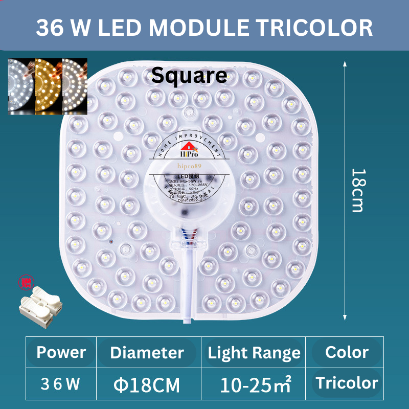 36W LED Magnetic Round or Square LED Module Ceiling Light Lamp ...