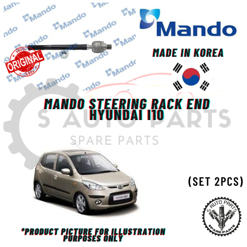 HYUNDAI i10 RACK END BRAND 100% ORIGINAL MANDO MADE IN KOREA (SET 2PCS ...