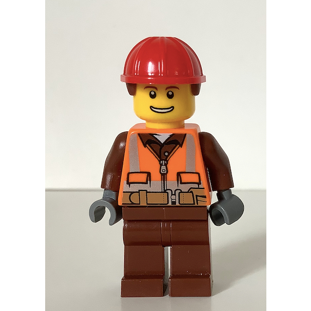 Lego Minifigures City Construction Worker | Shopee Malaysia