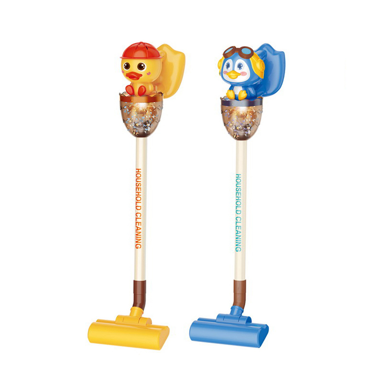 Electric Pretend Play Vacuum Cleaner Toy with Light and Sound - Cartoon ...