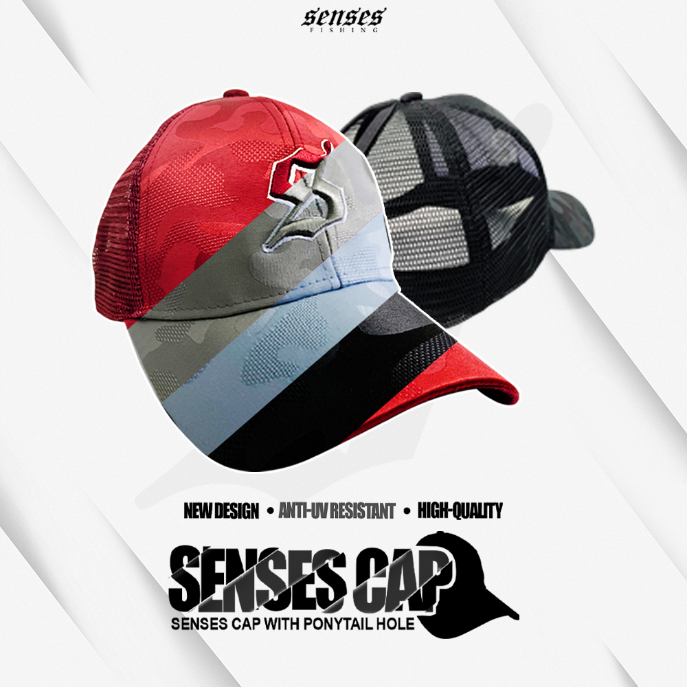 Senses Cap With Ponytail Hole | Shopee Malaysia