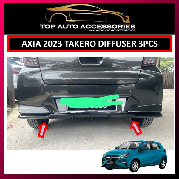 AXIA BARU 2023-2024 NEW TAKERO REAR DIFFUSER, BODYKIT AXIA BARU TAKERO ...