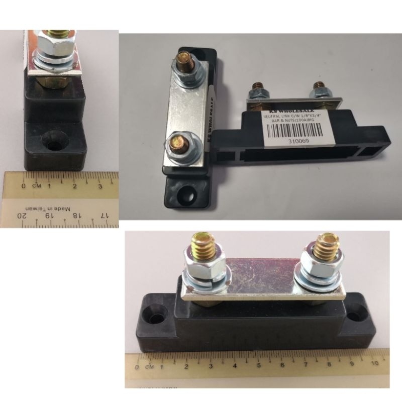 NEUTRAL LINK C/W 1/8"X3/4" BAR & NUTS(100A) SMALL/BIG | Shopee Malaysia
