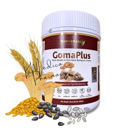 Nutrixgold GOMAPLUS with Black Sesame and Chia Seed Multigrain Powder ...
