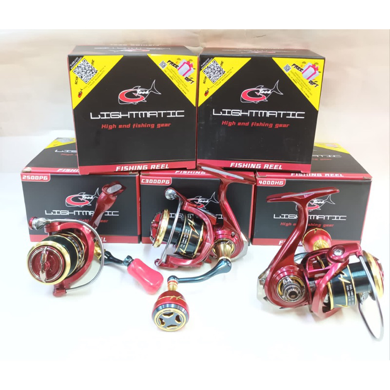 GTECH LIGHTMATIC SPINNING REEL (FOC REEL BAG) | Shopee Malaysia