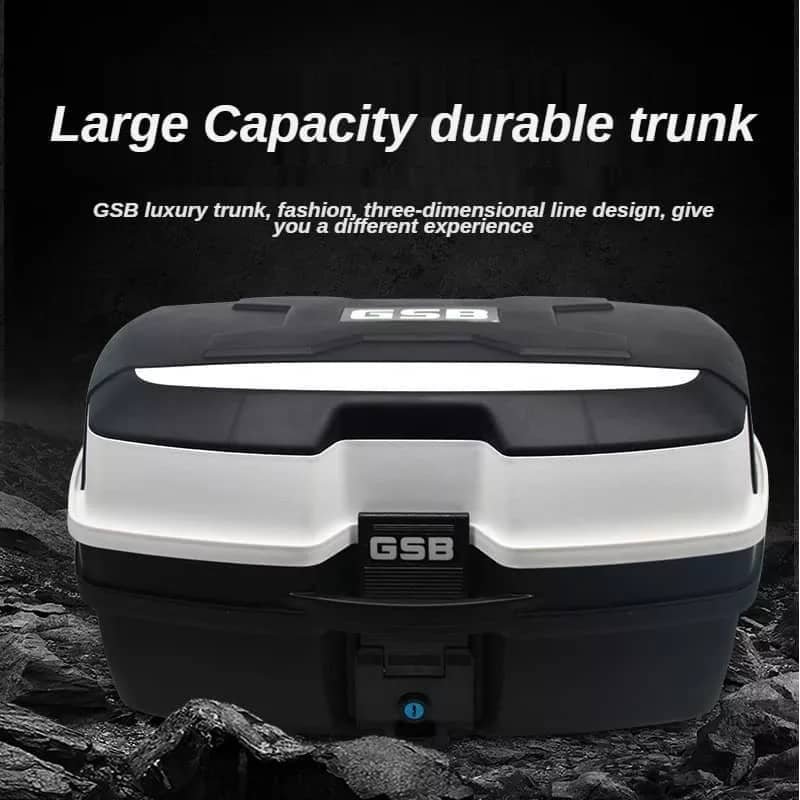 100%} GSB TOP BOX 47 LITER , GIVI STYLE , FREE BASE PLATE SHAD STYLE ...