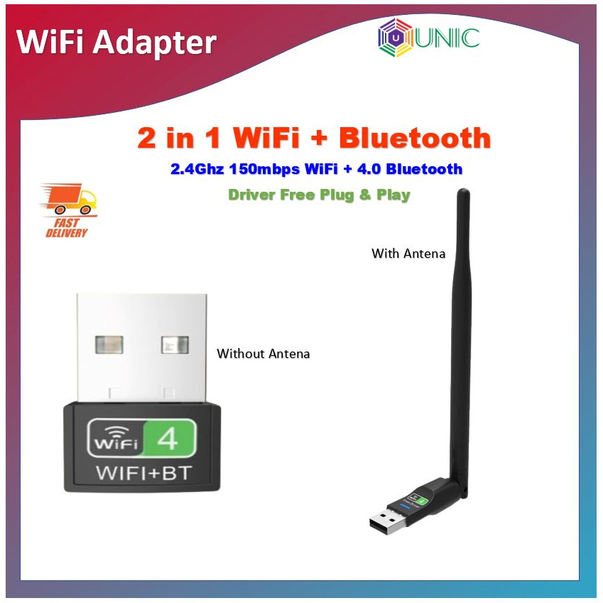 Bluetooth & WIFI adapter 2 in 1 Adapter USB Adapter | Shopee Malaysia