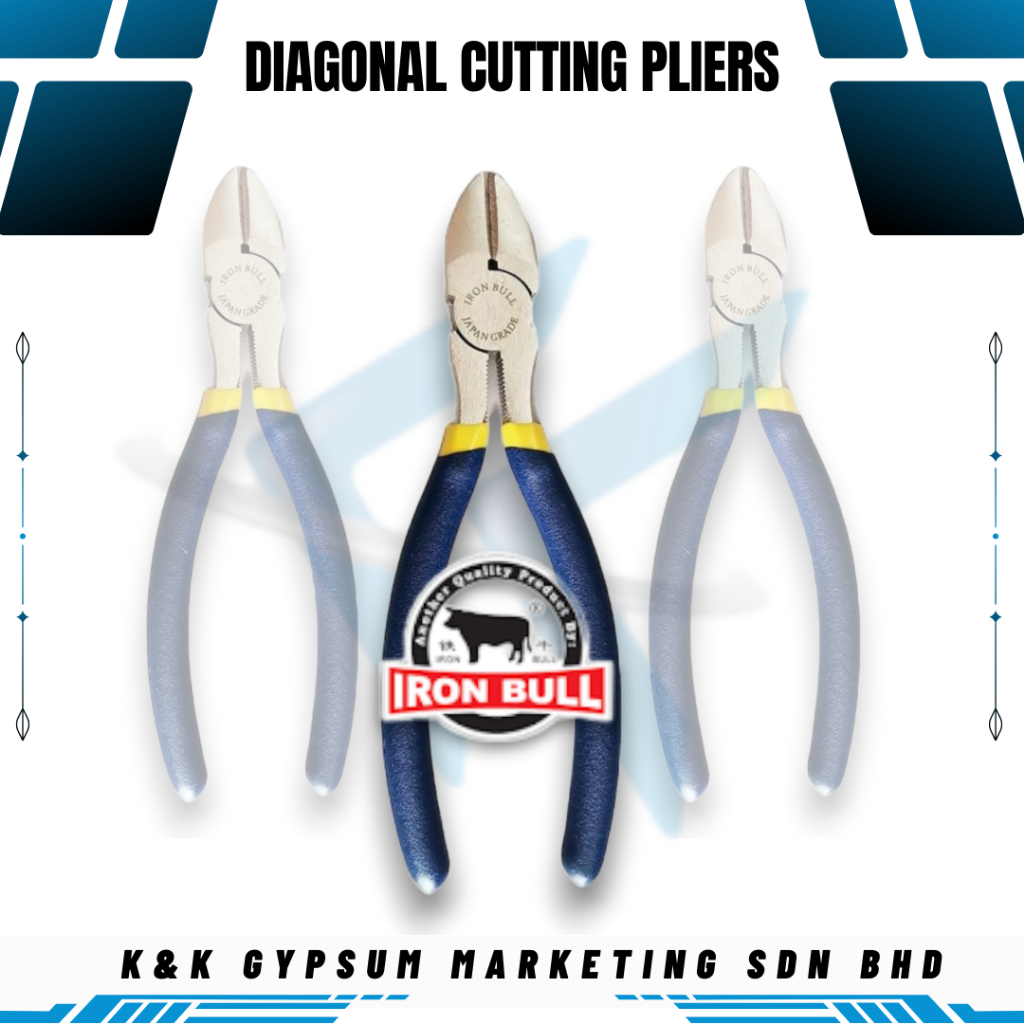 6"Iron Bull Diagonal Cutting Plier / Combination Pliers / Long Flat ...
