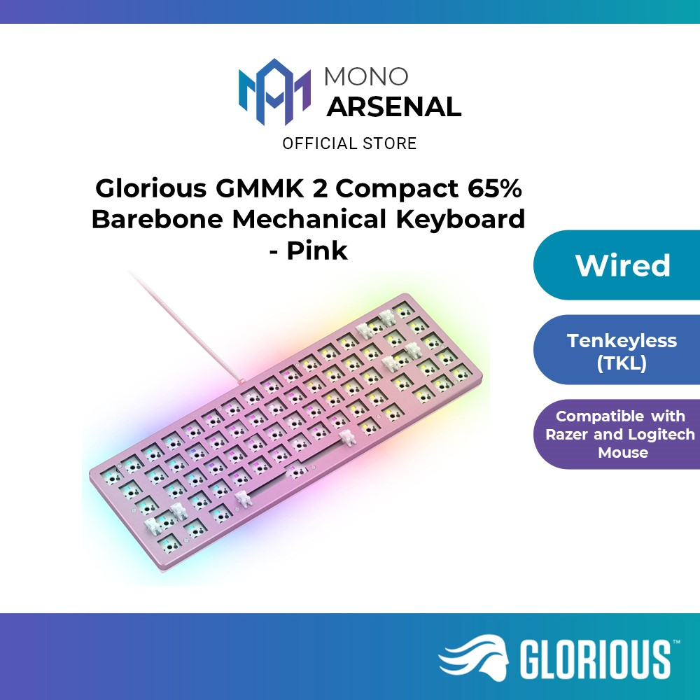 Glorious GMMK 2 Compact 65%/96% Barebone Mechanical Wired Gaming ...