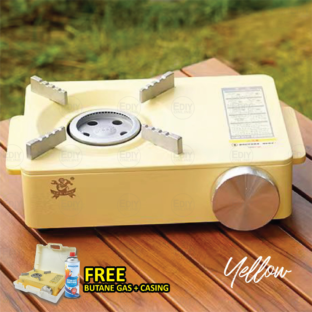 【FREE BUTANE GAS 】 MINI PORTABLE GAS STOVE COOKER PICNIC CAMPING ...