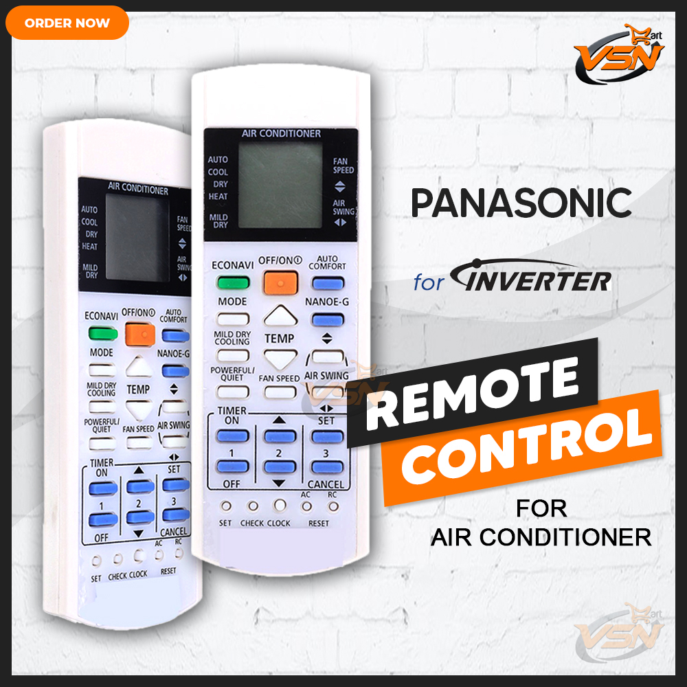 Panasonic Universal Aircond Remote Control K-PN1122 FOR CS-PC12JKH, CS ...