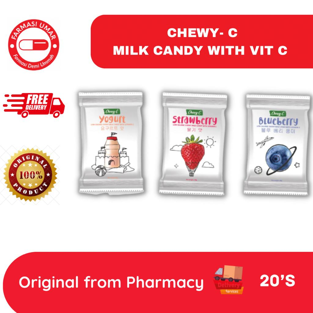 JH Nutrition Chewy- C Milk Candy 20's (Strawberry/ Blueberry/ Yogurt ...