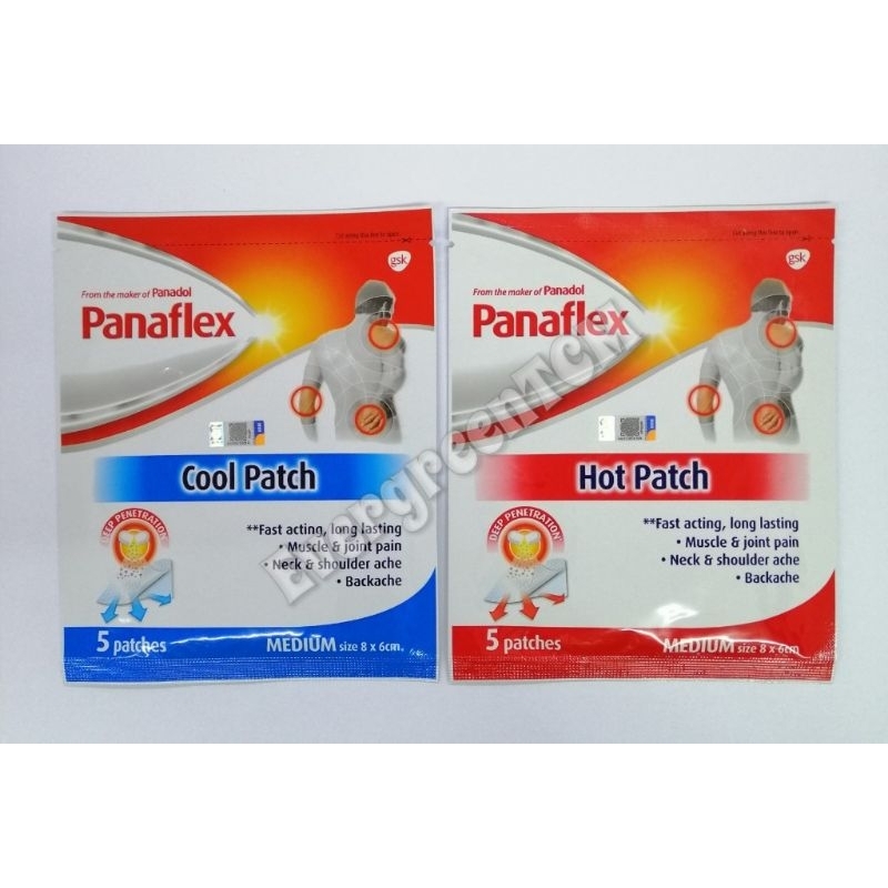 Panaflex Patch 5 Patches (Cool /Hot) From the maker of Panadol | Shopee ...