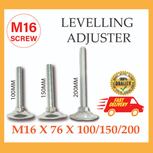 M16 ADJUSTABLE LEVELING STAND STEEL BASE FLOOR MOUNTED /LEVELING MOUNT ...