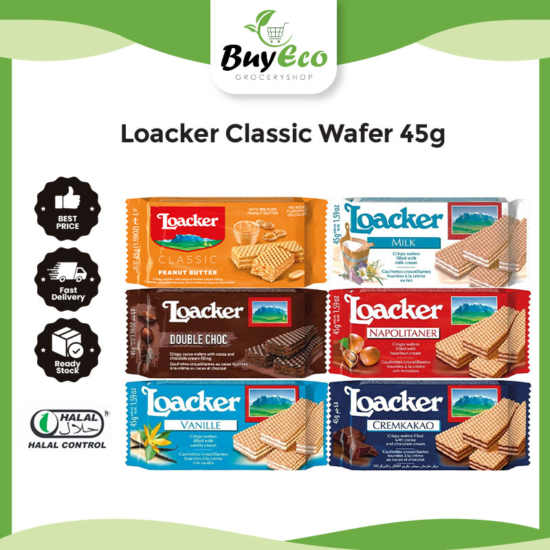 Loacker Classic Wafer 45g (Assorted Flavor) | Shopee Malaysia