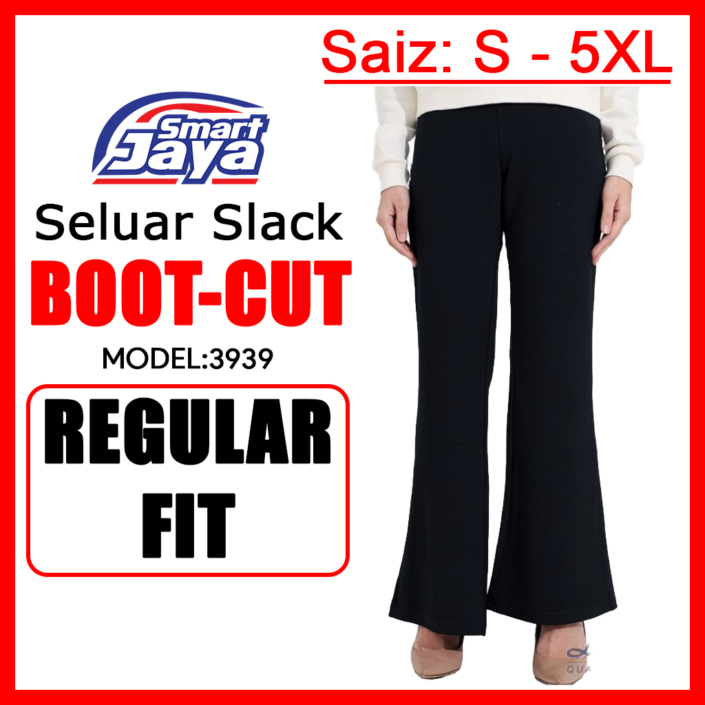 Seluar Slack Wanita/Seluar Kerja/Formal/Regular Fit/Seluar Boot Cut ...