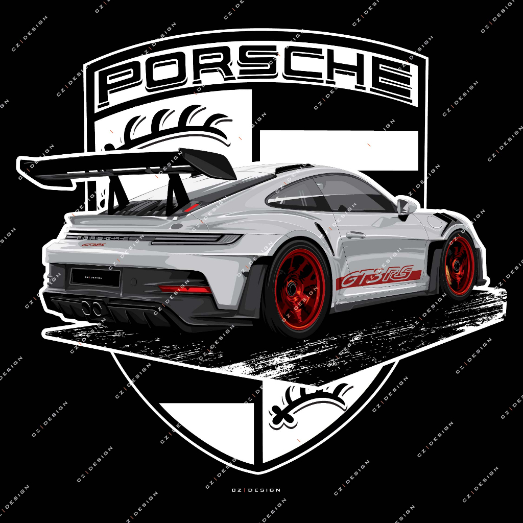 Car Vector | Porsche GT3 RS | Shopee Malaysia