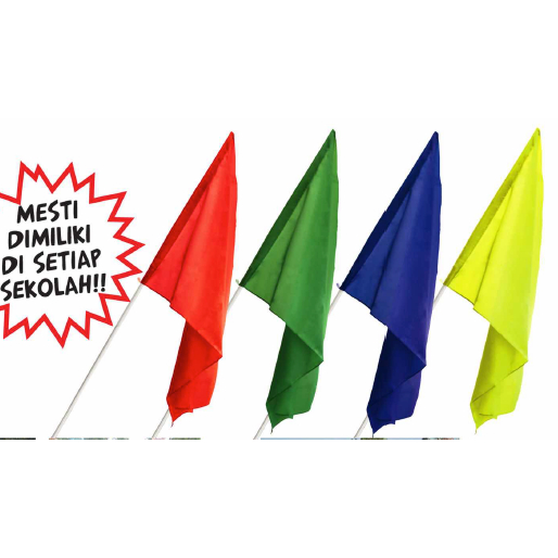 4 COLOUR SPORT HOUSE FLAG PJ-0306 BENDERA 12PCS/SET - SPE | Shopee Malaysia