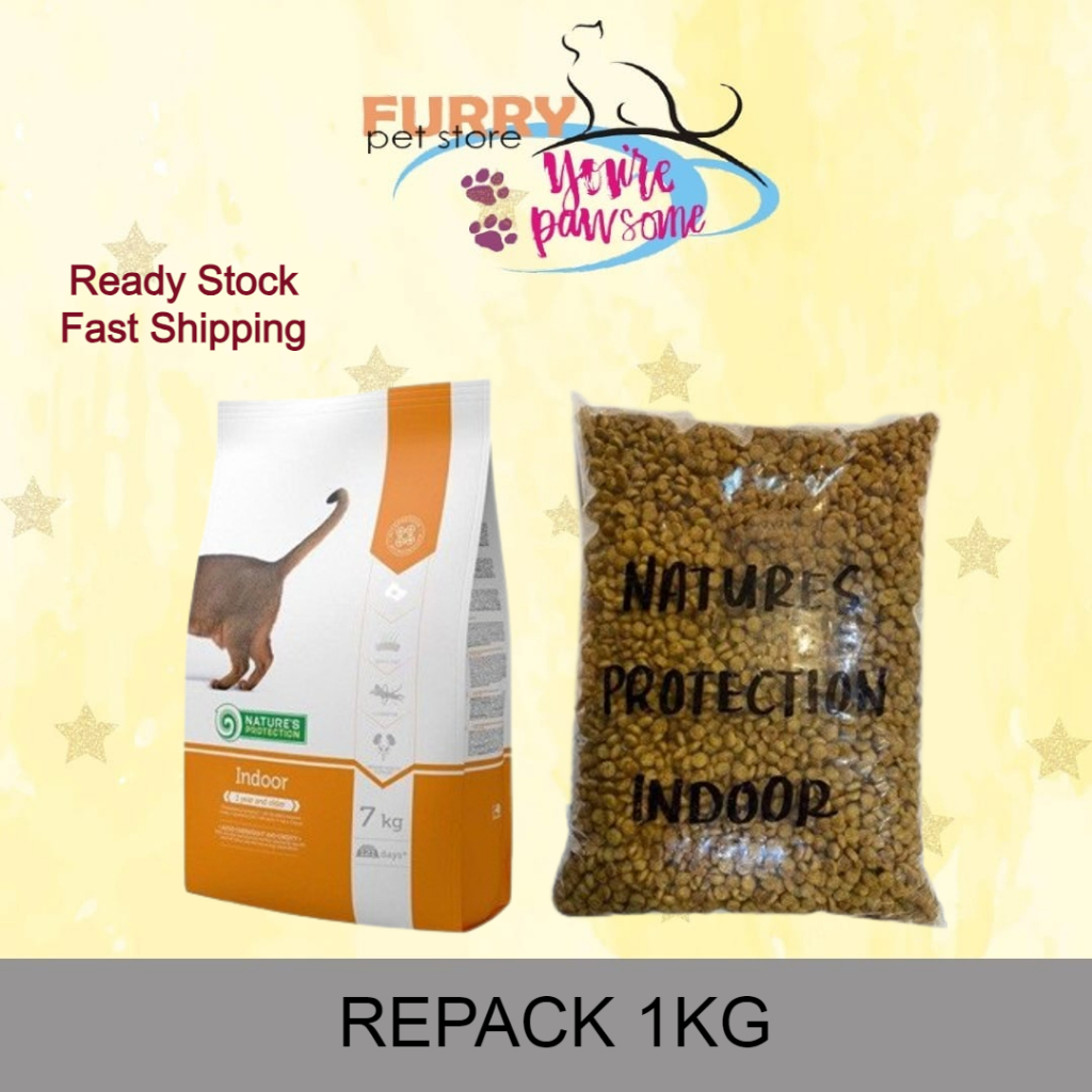 [ REPACK 1KG ] NATURE'S PROTECTION INDOOR CAT FOOD -1KG | Shopee Malaysia