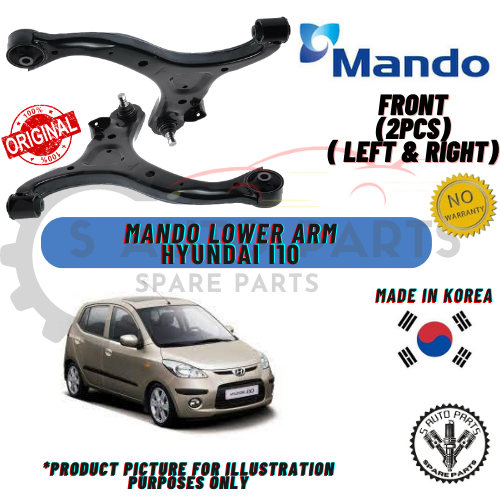 HYUNDAI I10 (FRONT 2PCS) (LOWER ARM LEFT & RIGHT) 100% ORIGINAL MANDO ...