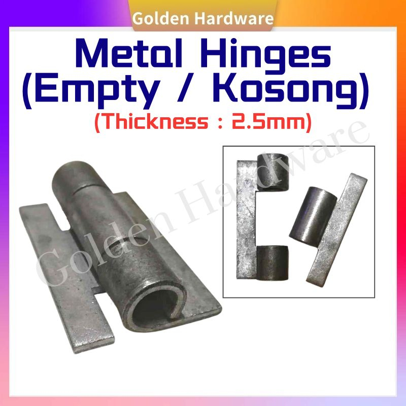 1 Pcs - Metal Hinges (Empty / Kosong) 2.5mm / Ensel Besi Kosong ...