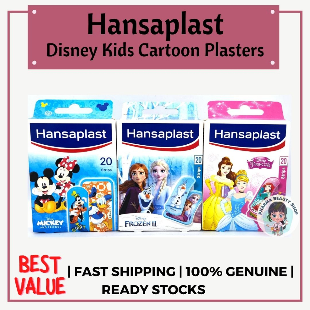 Hansaplast Kids Cartoon Plasters 20 strips (Frozen/ Mickey/ Disney ...