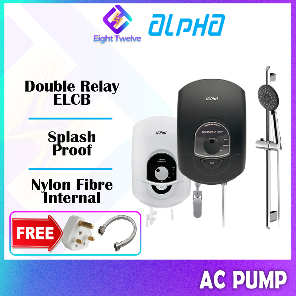 ALPHA AC Pump Instant Water Heater with Splash Proof | LH 5000EP ...