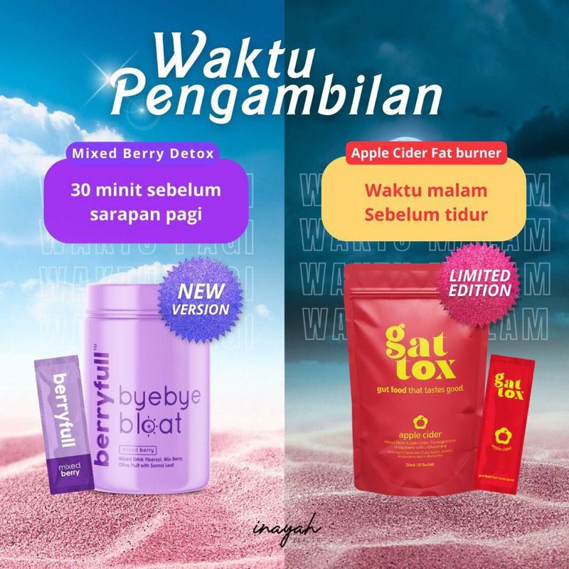 COMBO BERRYFULL + GATTOX ORIGINAL INAYAH BEAUTY | Shopee Malaysia