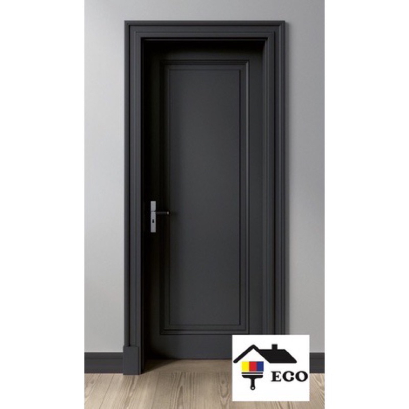 1L Eco Paint MATTE BLACK Wood Paint & Metal Paint( For Wood & Metal ...