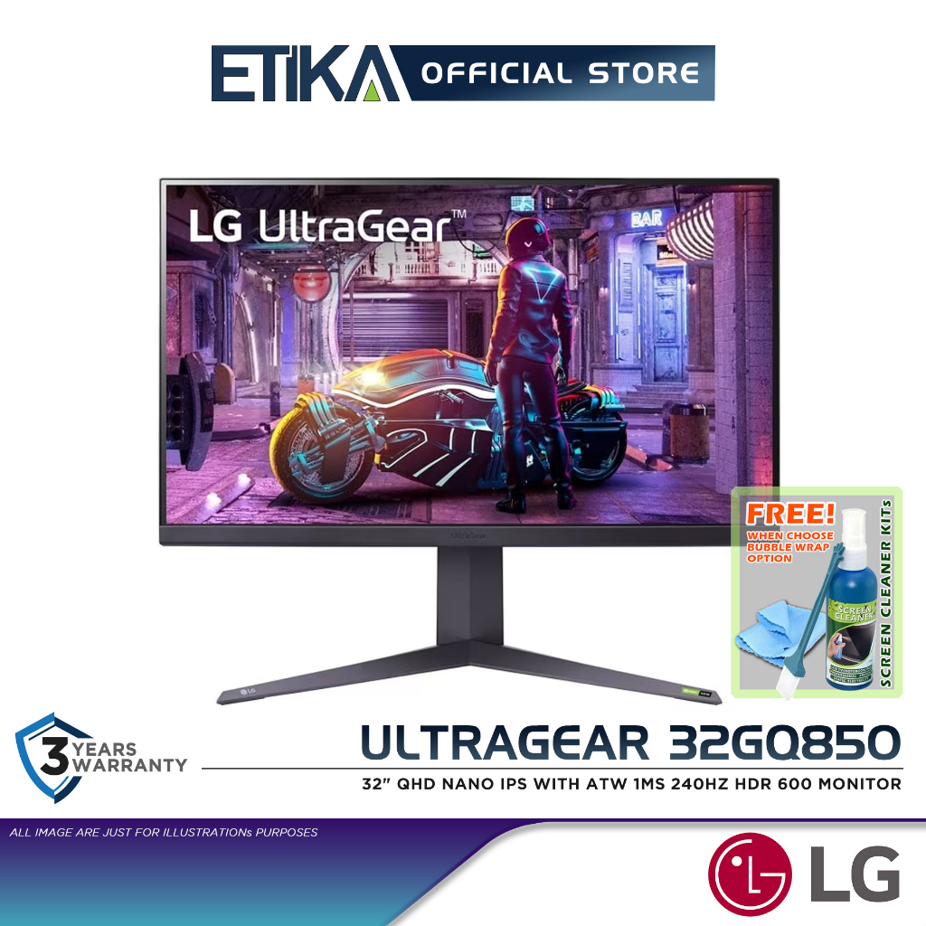 LG UltraGear 32GQ850 | 32" QHD Nano IPS with ATW 1ms 240Hz HDR 600 ...